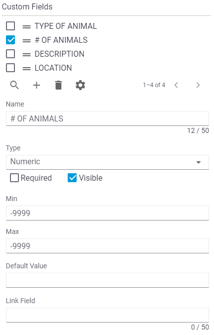 Add Or Edit A Numeric Custom Field