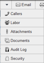 Service Request Functions Drop-Down List Fields