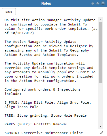 Add or Edit a Notes Widget
