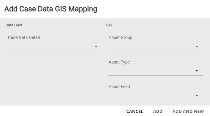 Map Case Data Details to the GIS