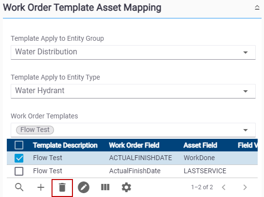 Remove an Asset Mapping