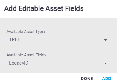 Configure Editable Asset Fields for a Custom Inspection Template
