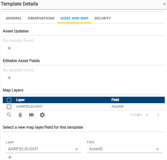 Configure Asset Updates for an Inspection Template