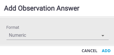 Configure Numeric and Calculated Observation Answers