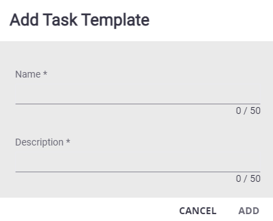 Add or Edit a Task Template