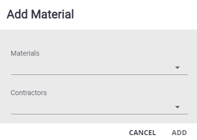 Add Material to a Work Order Template