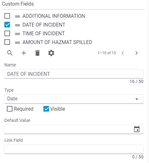 Add or Edit a Date Custom Field