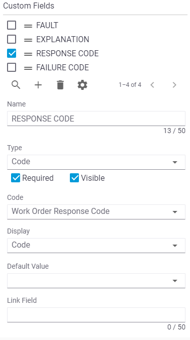 Add or Edit a Code Custom Field
