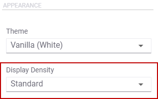 Change the Display Density