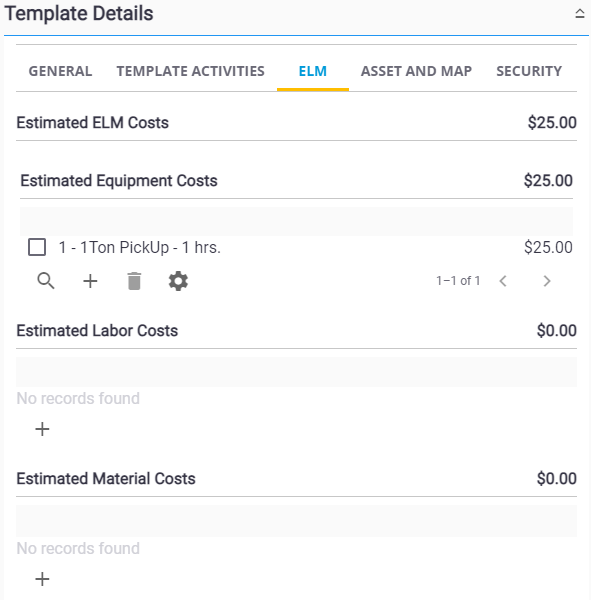 Add Labor to a Work Order Template