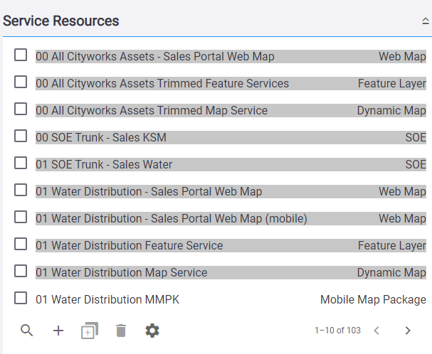 Add or Edit GIS Service Resources
