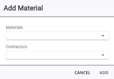 Add Material to a Work Order Template