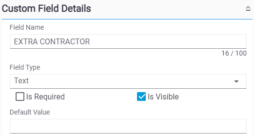 Add a Text Custom Data Field
