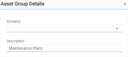 Add or Edit an Asset Group