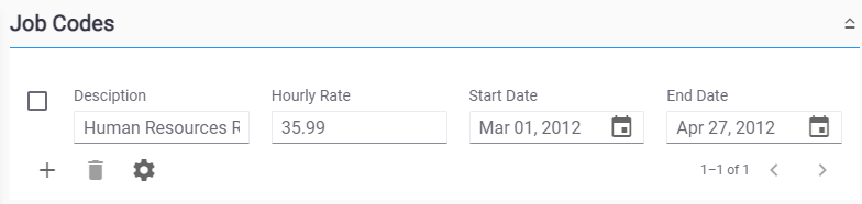 Add or Edit a Custom Job Code