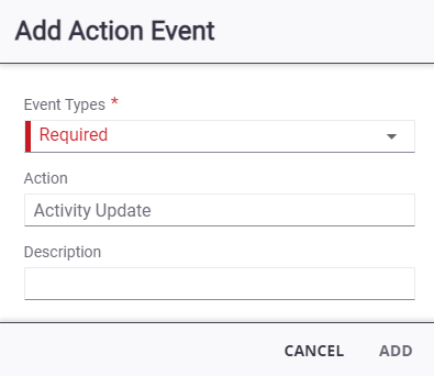 Add or Edit an Action Event