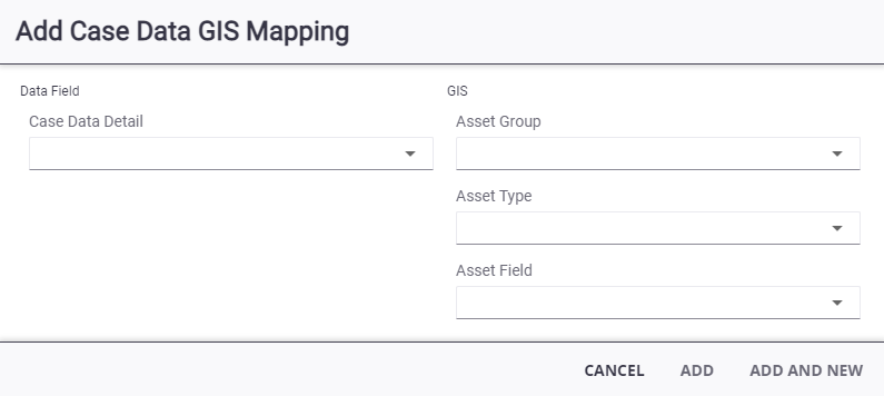Map Case Data Details to the GIS