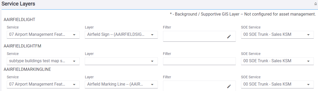 Configure Service Layers
