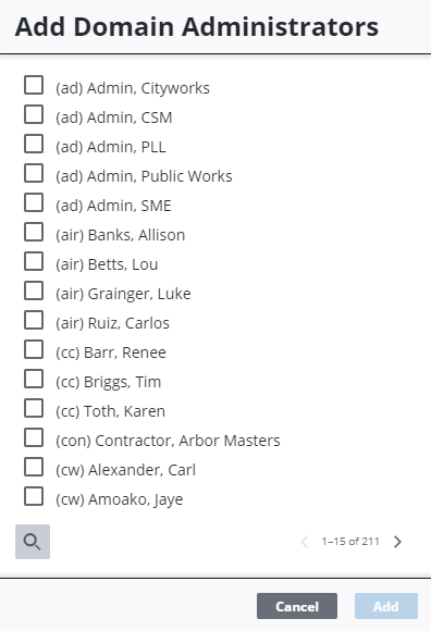 Add or Edit a Domain Administrator