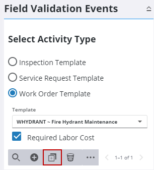 Clone a Validation Event