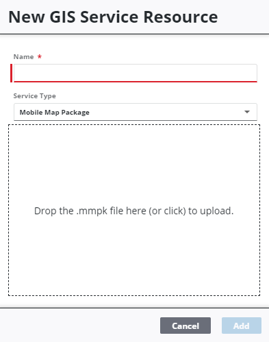 Add a Mobile Map Package