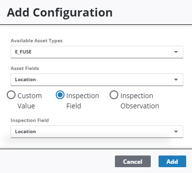 Configure Asset Updates for an Inspection Template