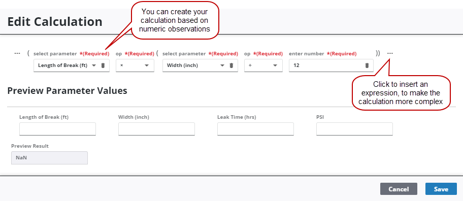 Configure Numeric And Calculated Observation Answers