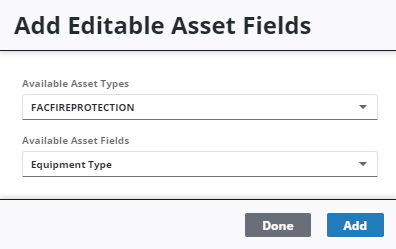 Configure Editable Asset Fields for a Custom Inspection Template