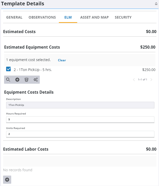 Add Equipment to an Inspection Template