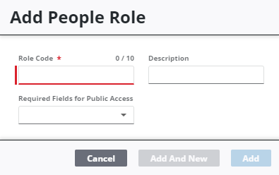 Add a People Role