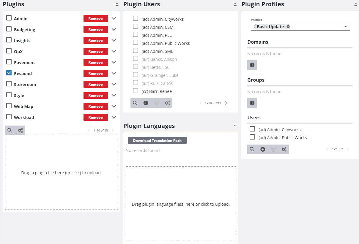 Define a Profile in Admin