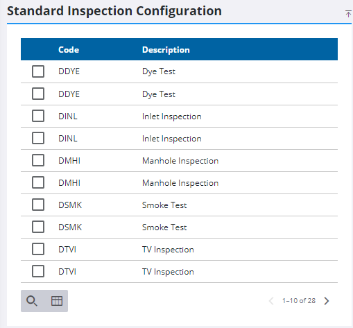 Configure Standard Inspection Templates