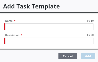 Add or Edit a Task Template