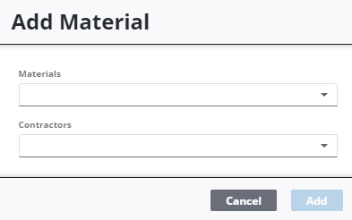 Add Material to a Work Order Template