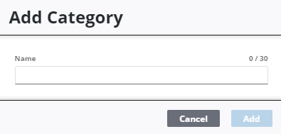 Add or Edit a Custom Field Category