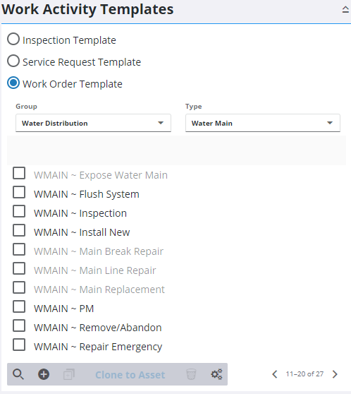 Add or Edit a Work Order Template