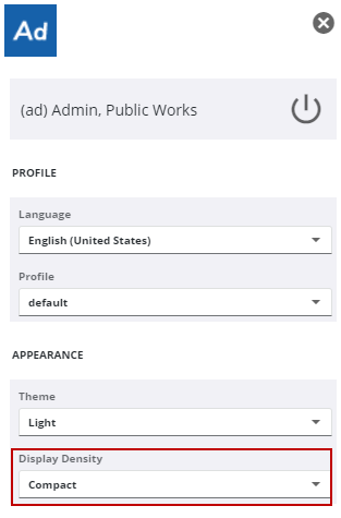 Change the Display Density