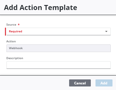 Add or Edit an Action Template