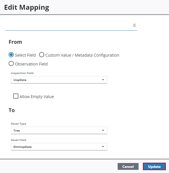 Edit an Asset Mapping