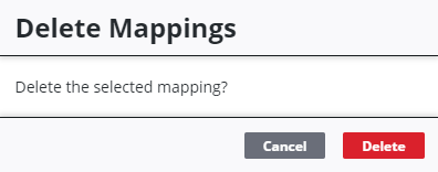 Remove an Asset Mapping