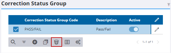 Remove a Checklist Status Group