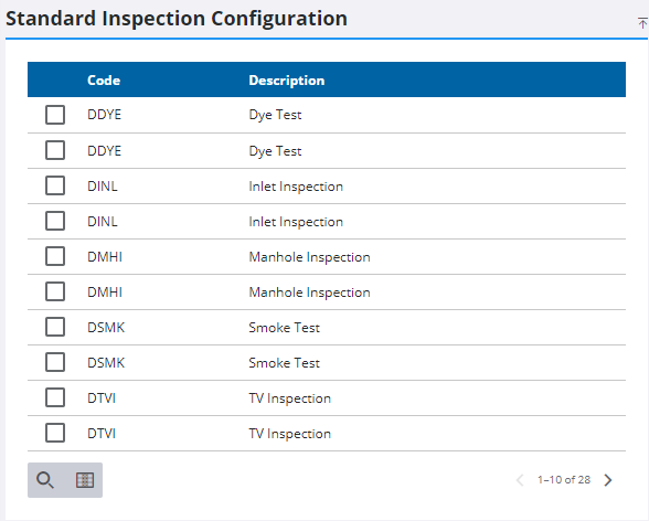 Configure Standard Inspection Templates