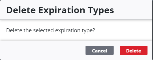 Remove an Expiration Type