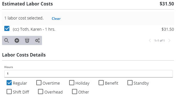 Add Labor to an Inspection Template