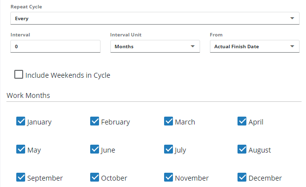 Configure Cyclical Inspections