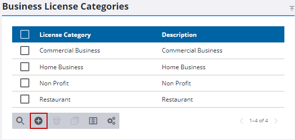 Add a Business License Category