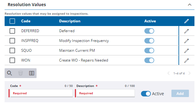 Add Resolution Values to an Inspection