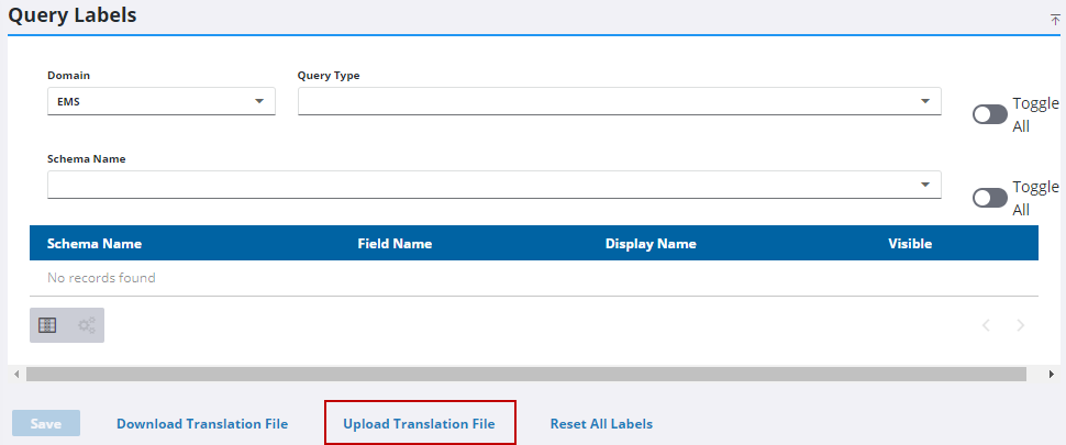 Translate Query Labels