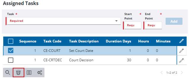 Remove Tasks from a Task Group