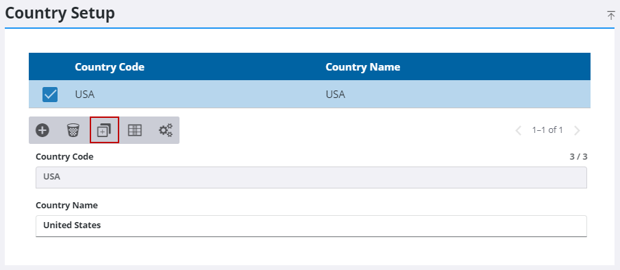 Clone a Country Code, State, or Zip Code